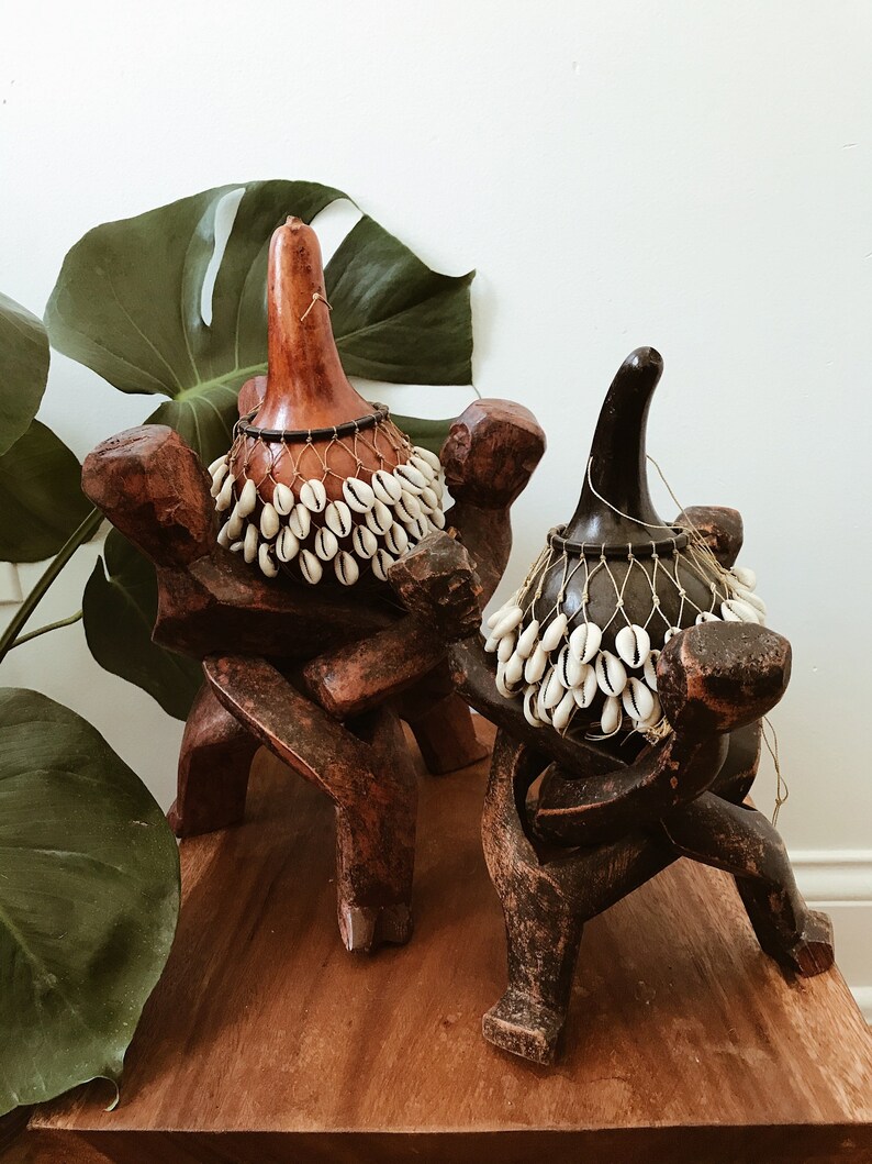 African Unity Statue// African Wood Statue Afrocentric Style - Etsy