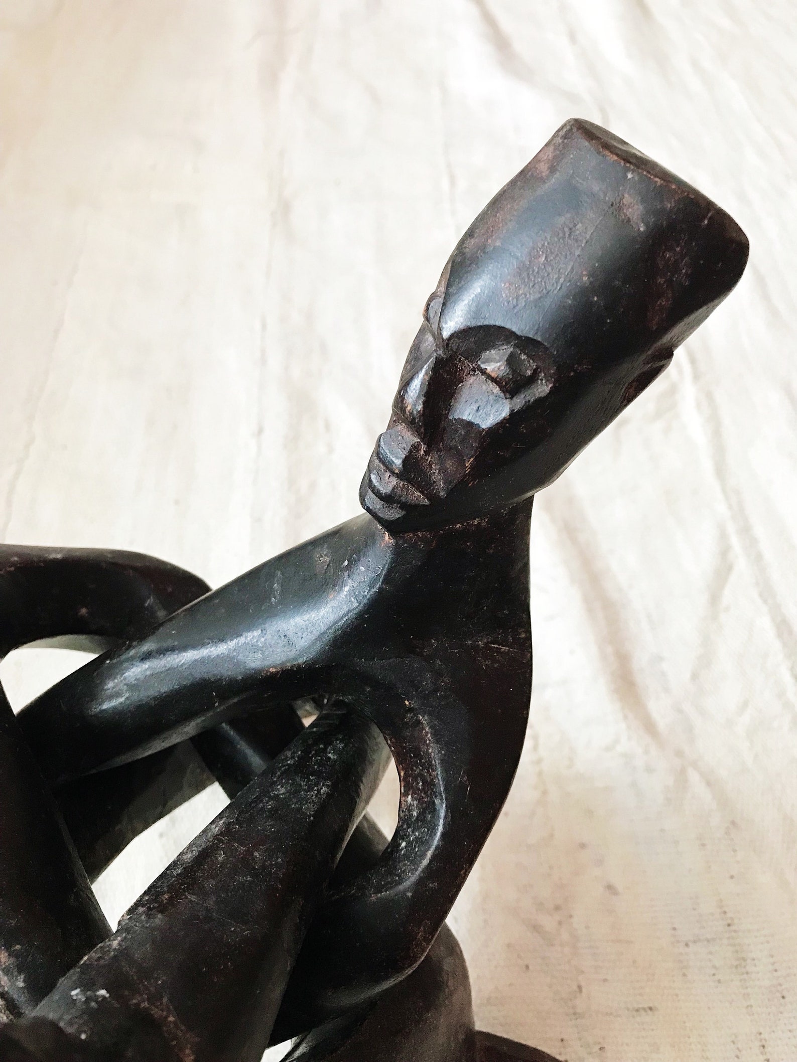 African Unity Statue// African Wood Statue Afrocentric Style - Etsy