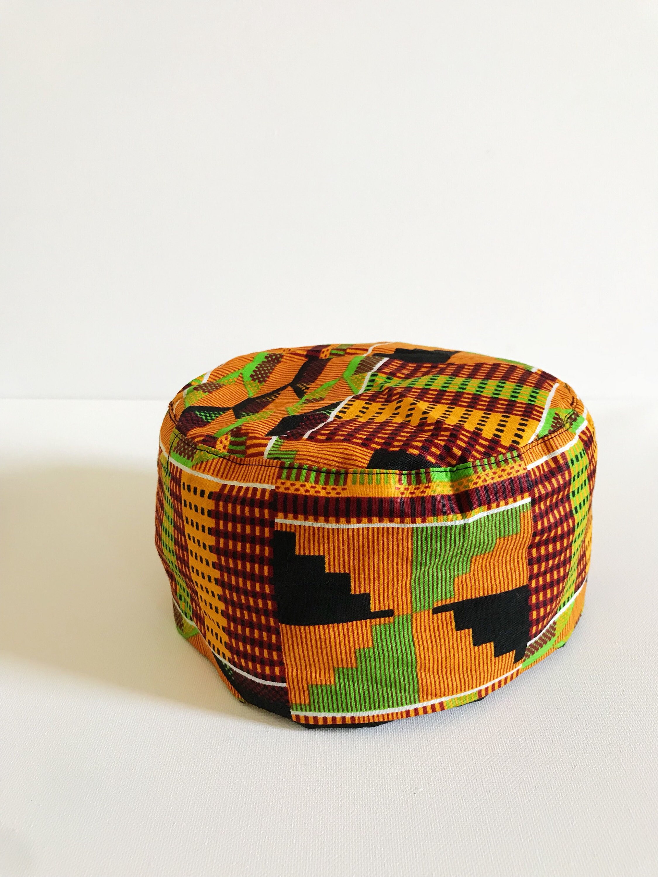 Original Kente Kufi Hat// African Print Hat, Fitted Cap, Afrocentric ...