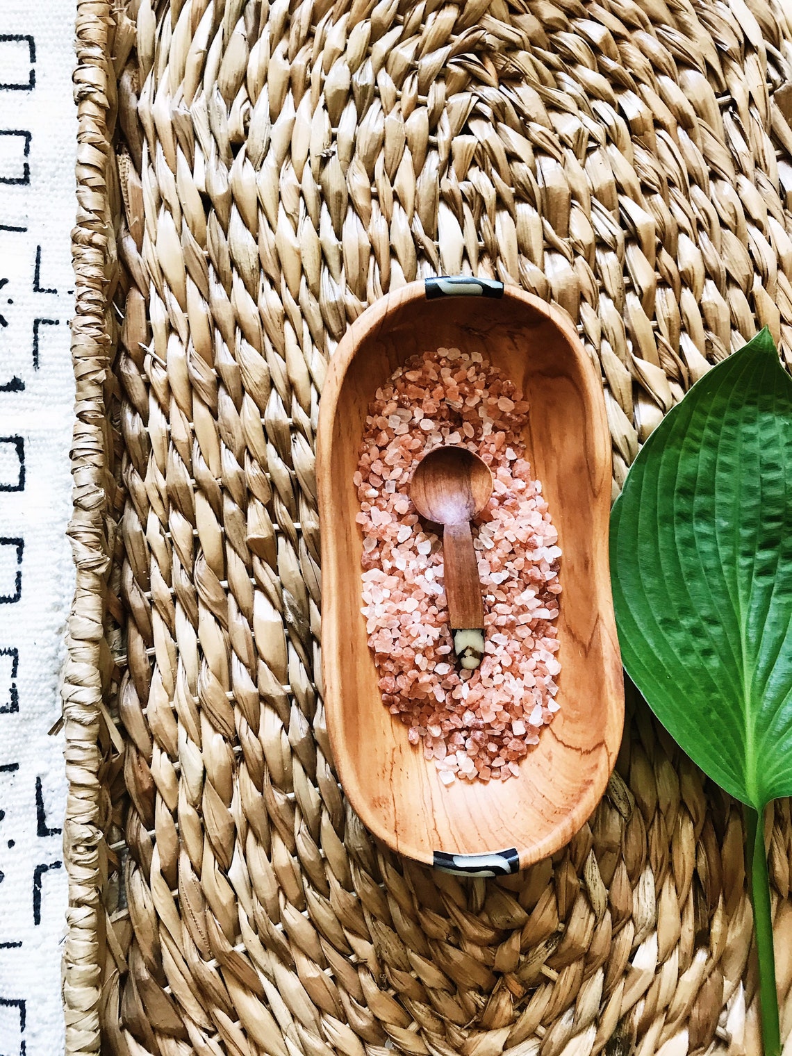Batik Bone Olive Wood Spice Spoons, Set of 4 - Etsy