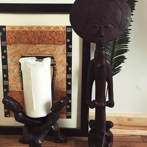 African Unity Statue// African Wood Statue Afrocentric Style - Etsy