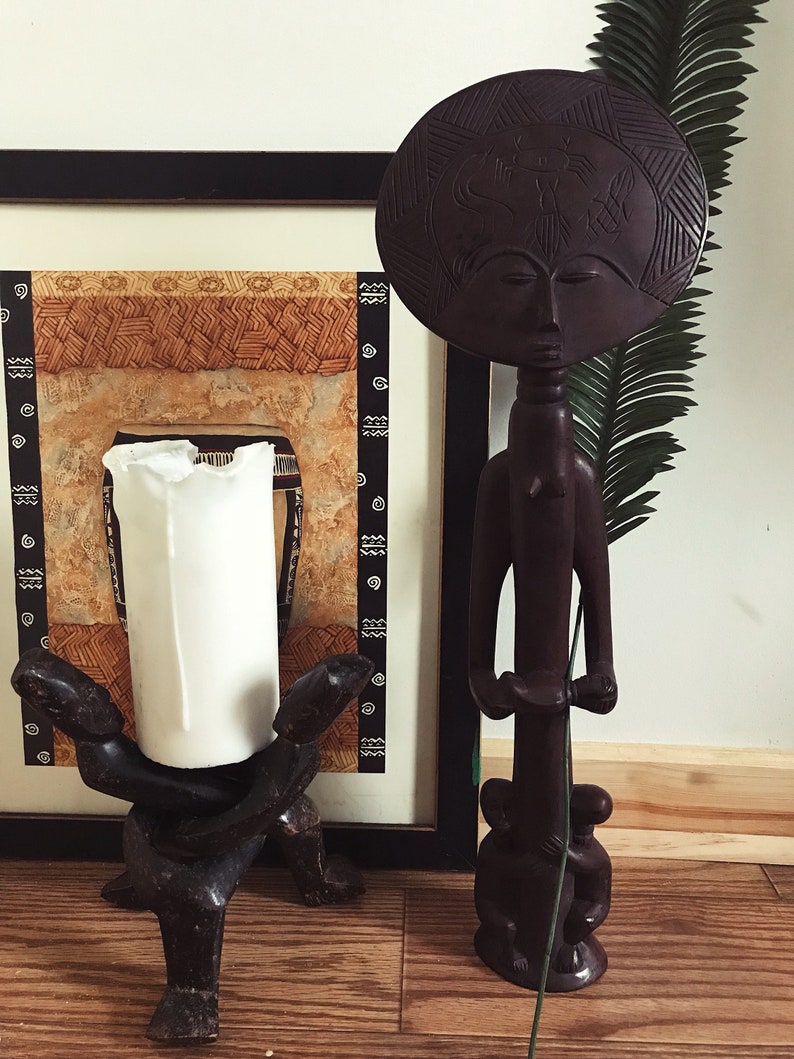 African Unity Statue// African Wood Statue Afrocentric Style - Etsy