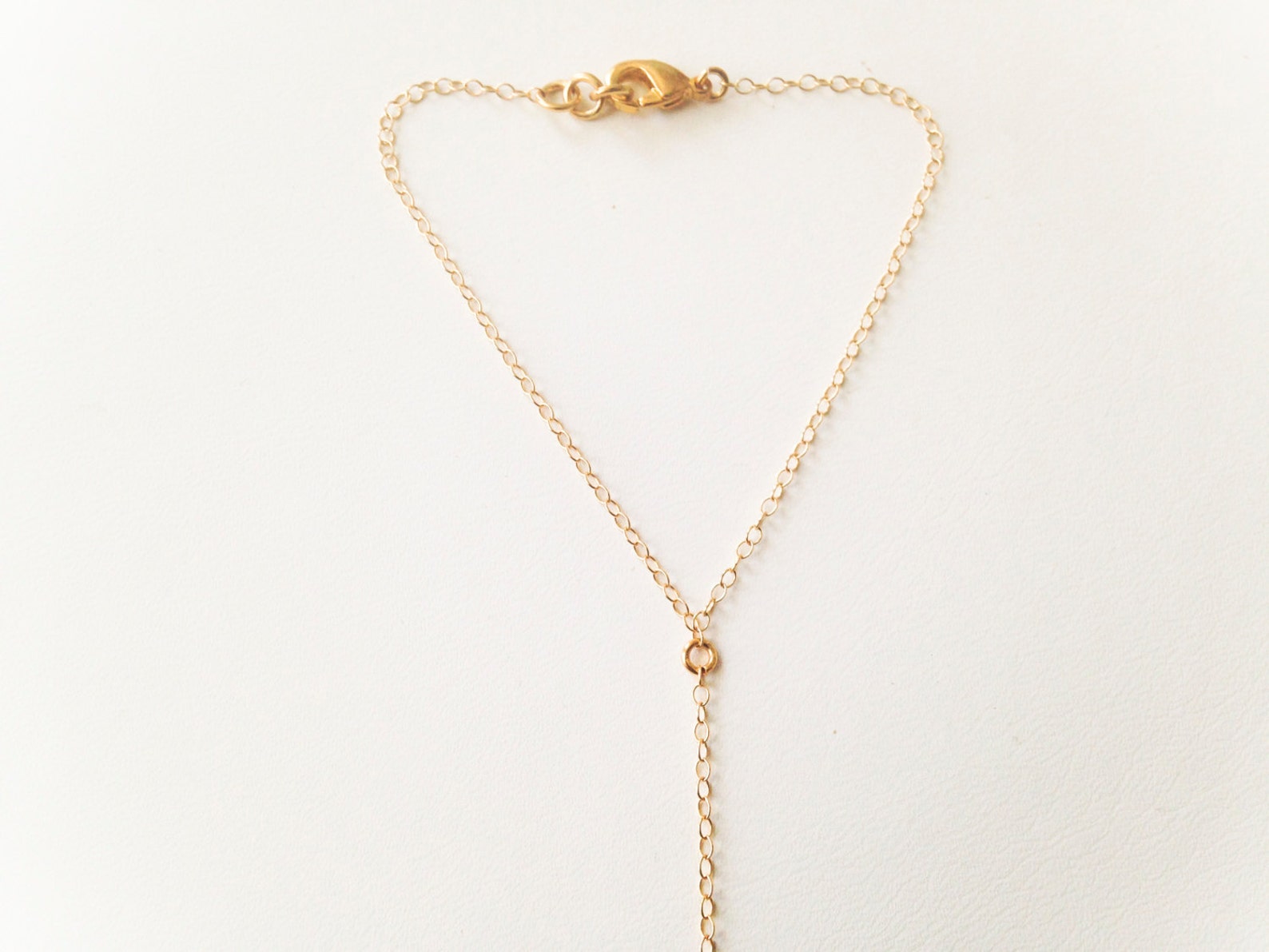 14KT Gold Filled Hand Chain // Everyday Jewelry Dainty - Etsy
