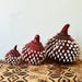 Red Shekere Cowrie Shell Rattle //jabara, Axatse, Netted Cowrie Shell ...