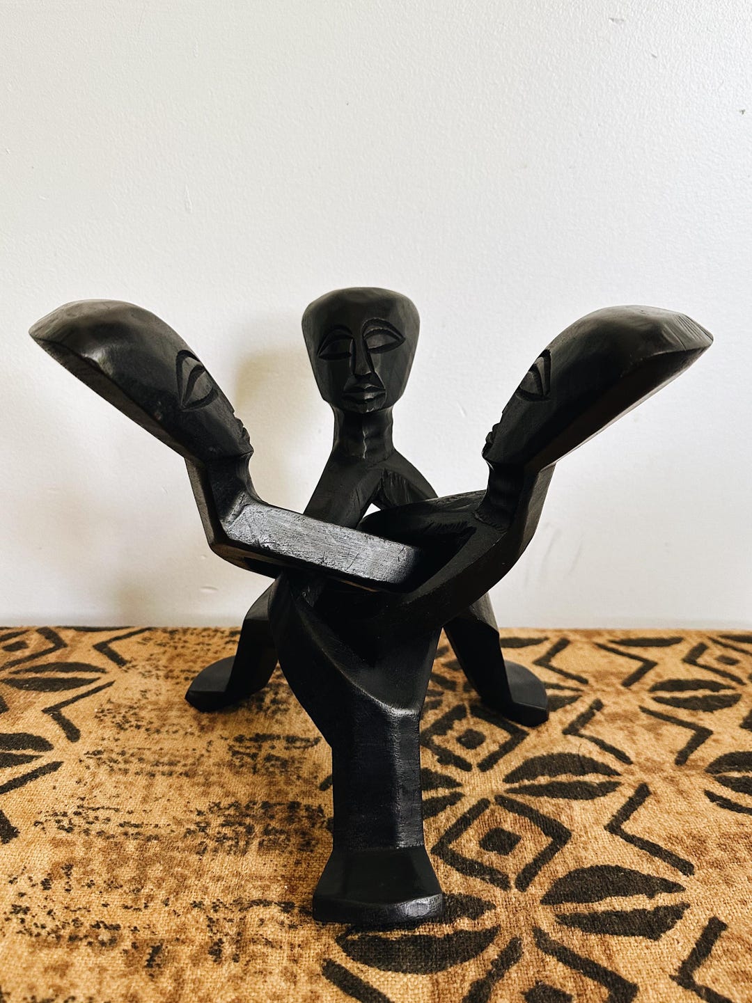 African Unity Statue// African Wood Statue, Afrocentric Style, African ...