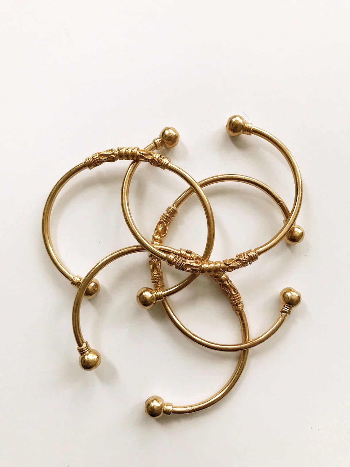 India Cuff // Brass Bangles, Stack Bracelets, African Jewelry, Egyptian ...