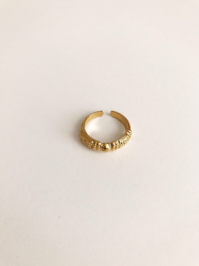 Nira Ring // Textured Brass Ring, Gold Ring, Ancient Egyptian Jewelry ...