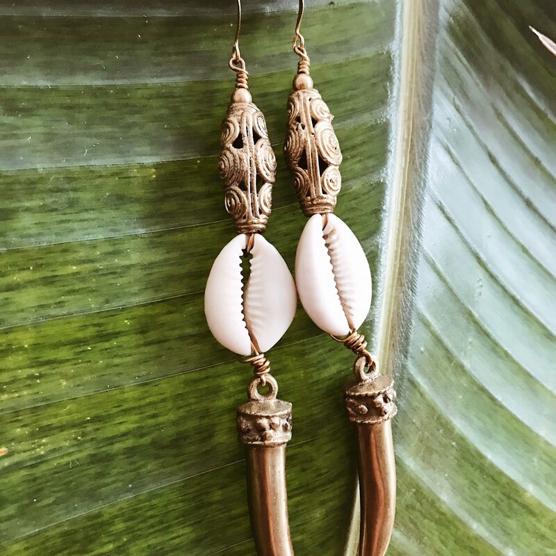 Shell Earrings - Etsy