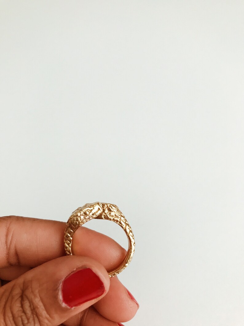 Serpent Ring // Brass Snake Ring, Gold Ring, Ancient Egyptian Jewelry ...