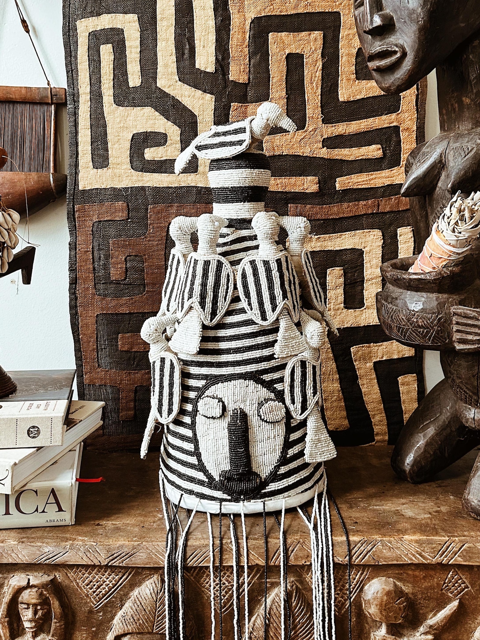 Vintage African Yoruba Oba Crown With Birds #1, African Hat, Ceremonial ...