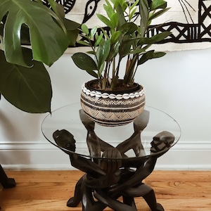 Five Headed African Unity Statue// African Wood Statue, Afrocentric ...