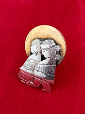 Beaded Red Dress Pin - Etsy Canada