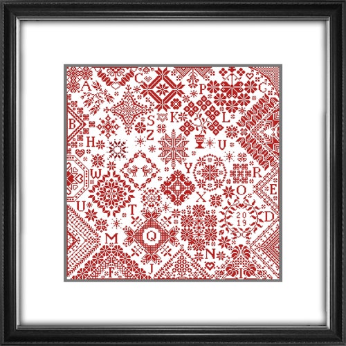 Red Quaker Sampler - Etsy