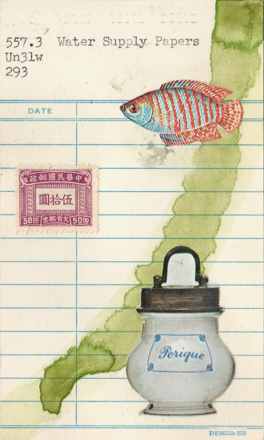 Library Due Date Card Collage - Flat Ontology - Eternal Return Series ...