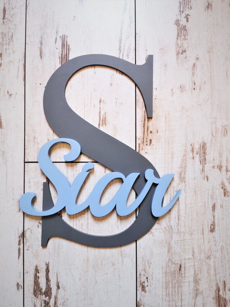 Baby Room Wooden Wall Decor / Personalized Nursery Decor / Wooden ...