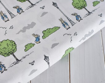 Peter Rabbit Fabric Beatrix Potter Fabric Cotton Fabric | Etsy