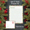 LETTER TO SANTA Kit, Santa Letter Kit With Envelope, Christmas Letter ...
