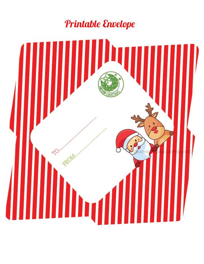 LETTER TO SANTA Kit, Santa Letter Kit With Envelope, Christmas Letter ...