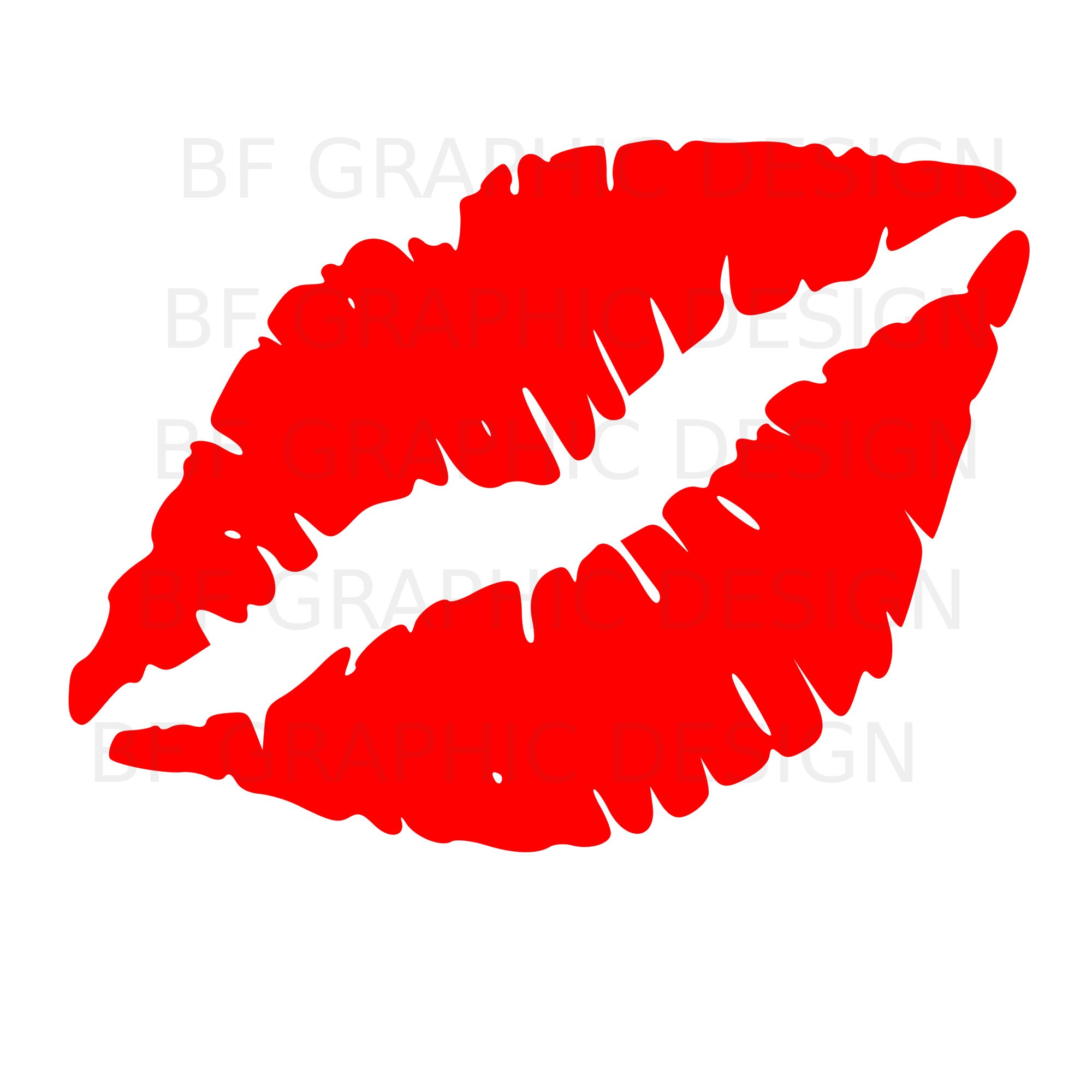 Lips Svg Dxf Png Eps Pdf, File for Cricut, Digital File, Silhouette ...