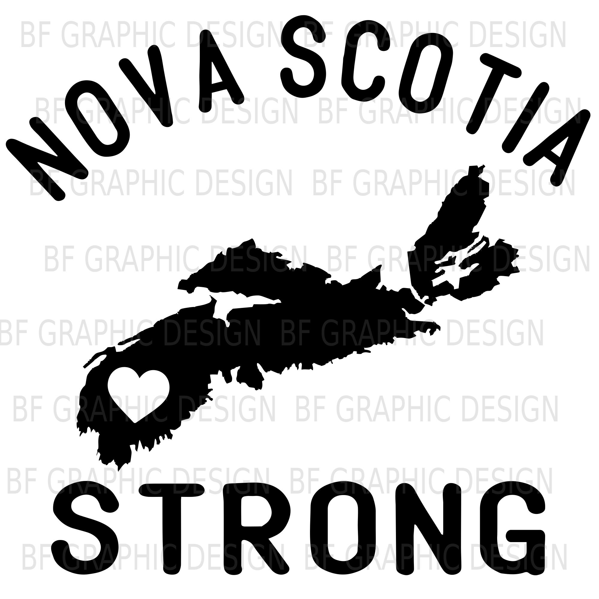 Nova Scotia Strong SVG, Canada Provinces, Cricut Silhouette File ...
