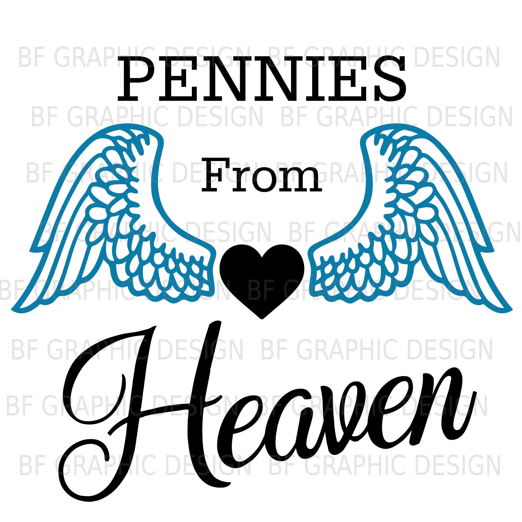 Pennies From Heaven SVG Download/ Svg Dxf Png Eps Pdf, File for Cricut ...