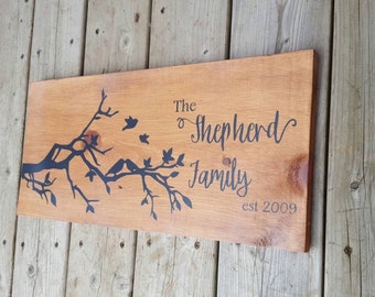 Outdoor family sign | Etsy