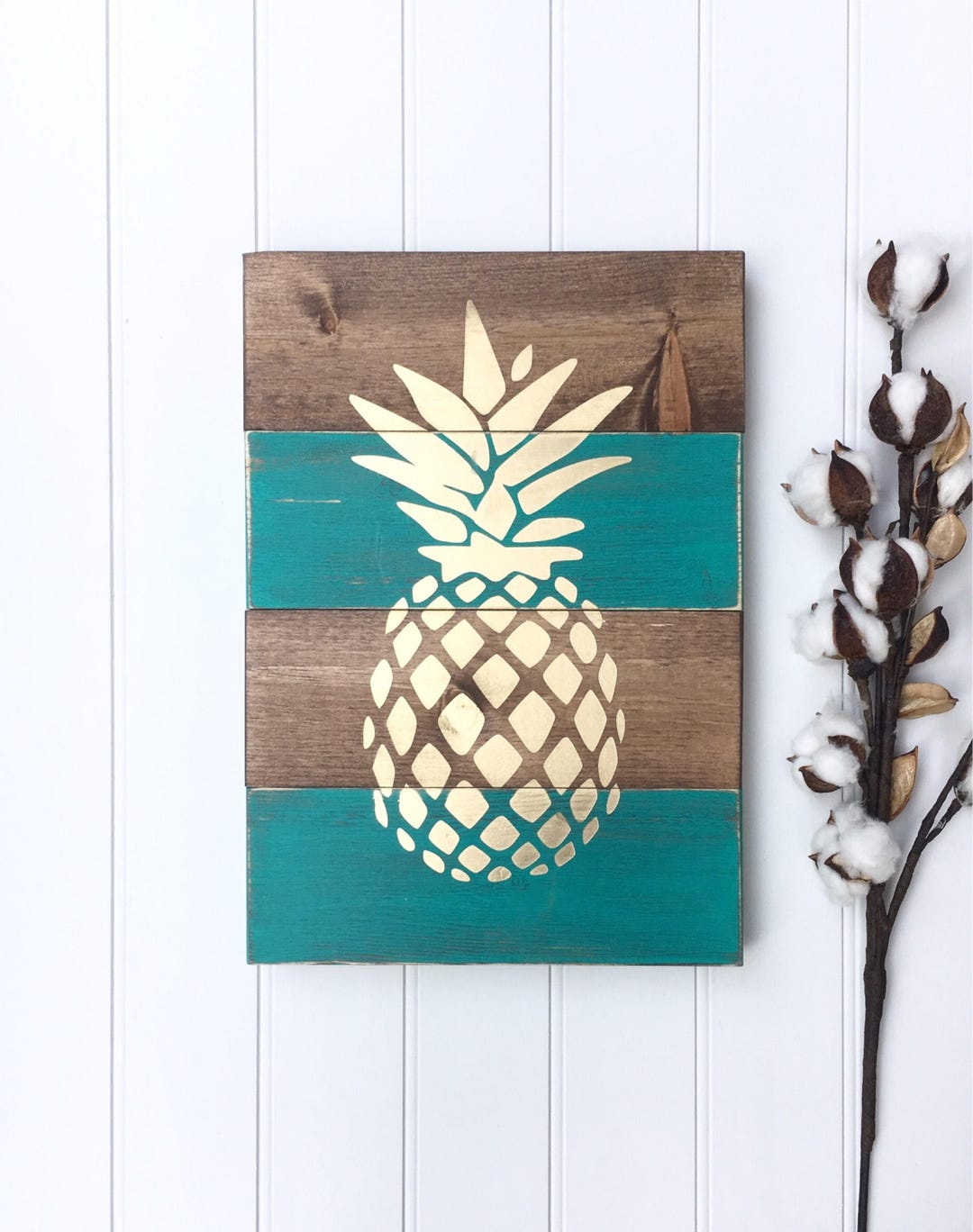 Wood Sign, Pineapple Sign, Pineapple Pallet Sign, Reclaimed Wood, Wood ...