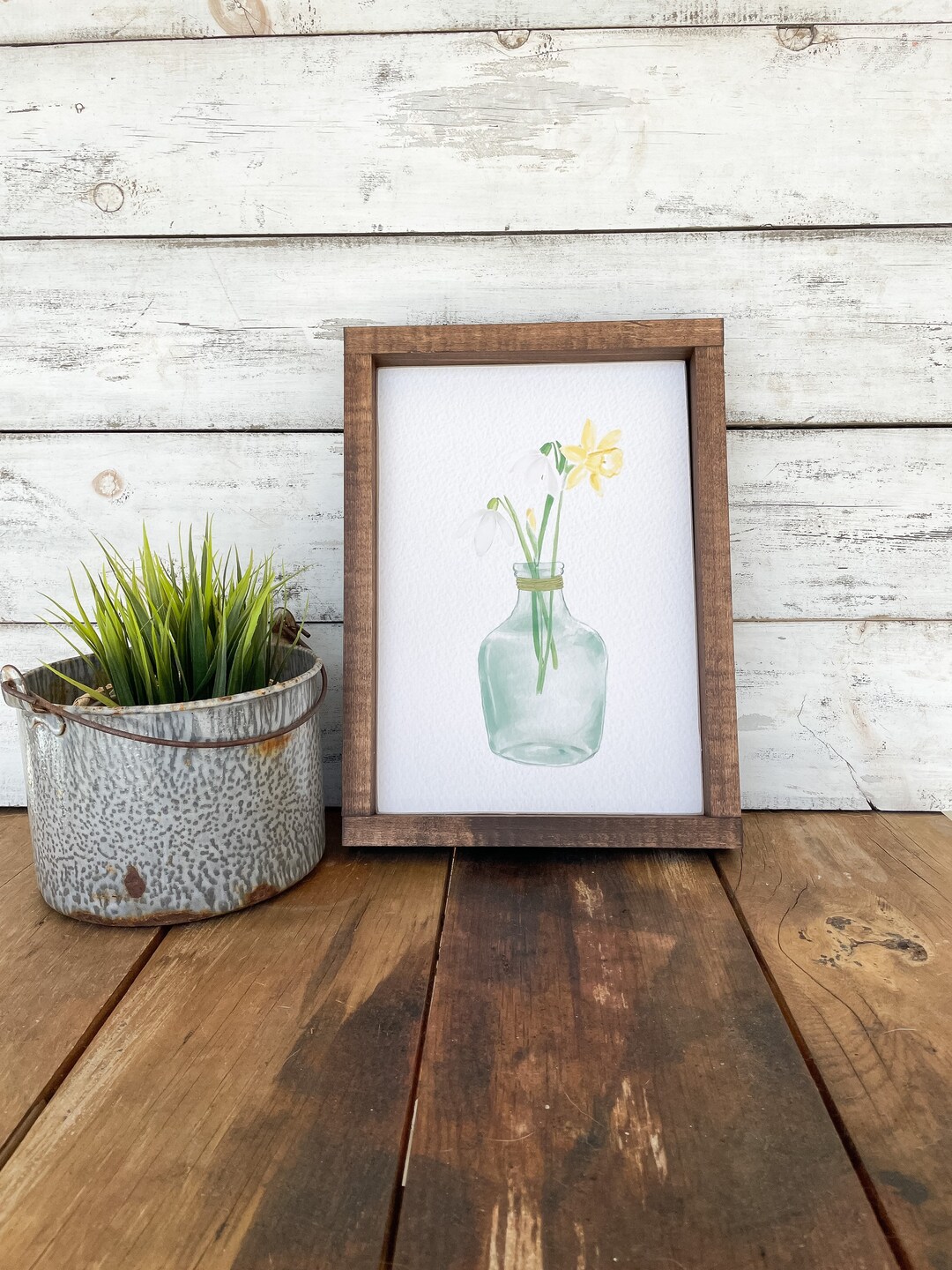 Mothers Day Wood Sign Flowers, Mothers Day Watercolor Birth Flowers ...