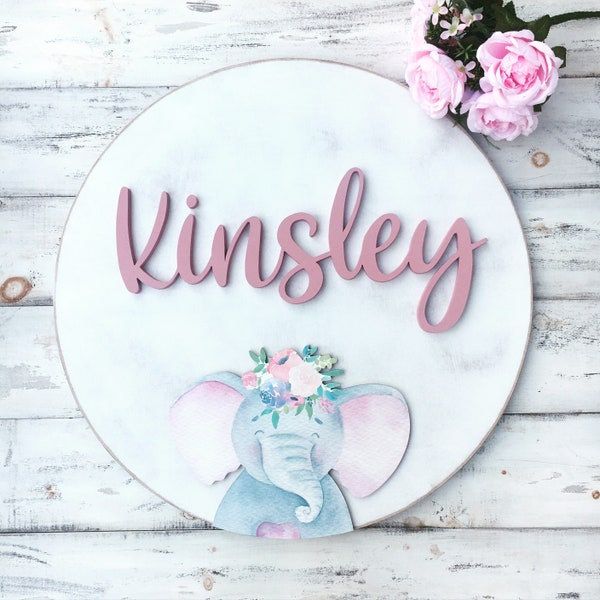 Elephant Wood Sign - Etsy