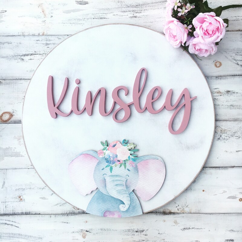 Elephant Wood Sign - Etsy