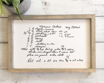 Handwritten Recipe Sign | Etsy
