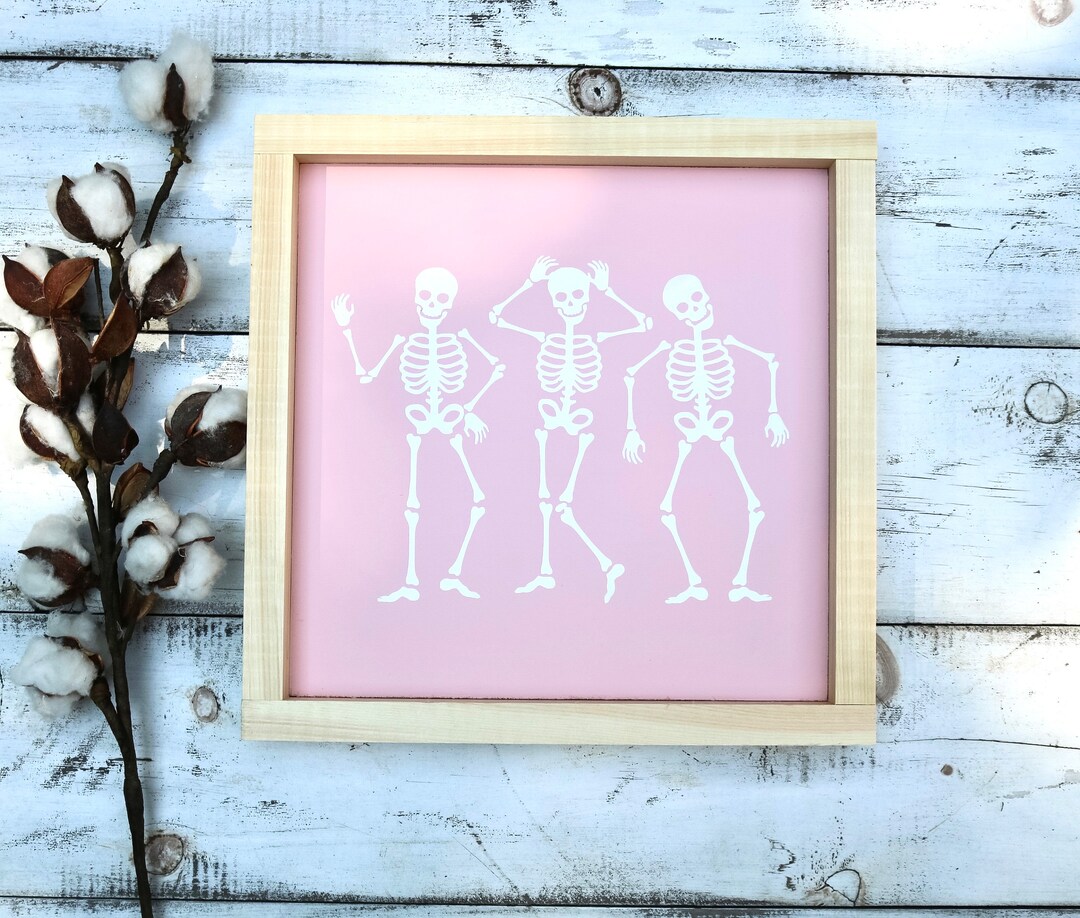 Skeleton Wall Decor, Skeleton Halloween Sign, Skeleton for Halloween ...