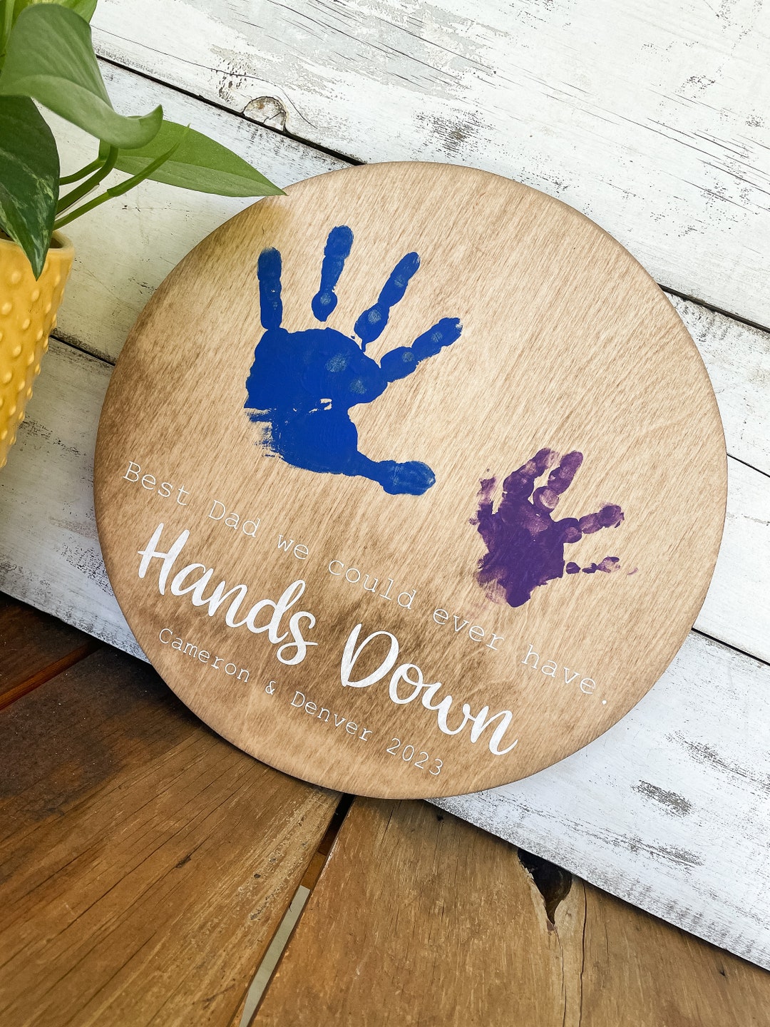 Best Dad Ever Hands Down, Fathers Day Gift From Kids, Father’s Day ...