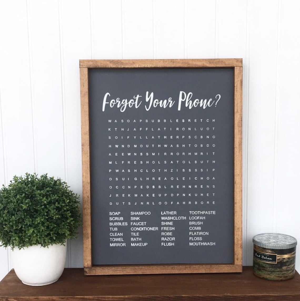 Word Search Sign Bathroom Word Search Funny Wood Bathroom - Etsy Canada