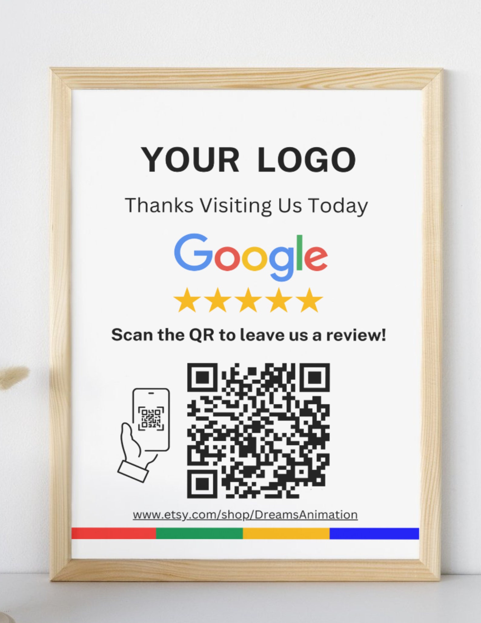 Same Day Google Review Stand | Google Review QR Code Cards | Google ...