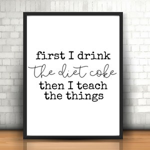 Teacher Diet Coke Digital Download Bundle, Teacher Quote SVG, PNG, JPG ...