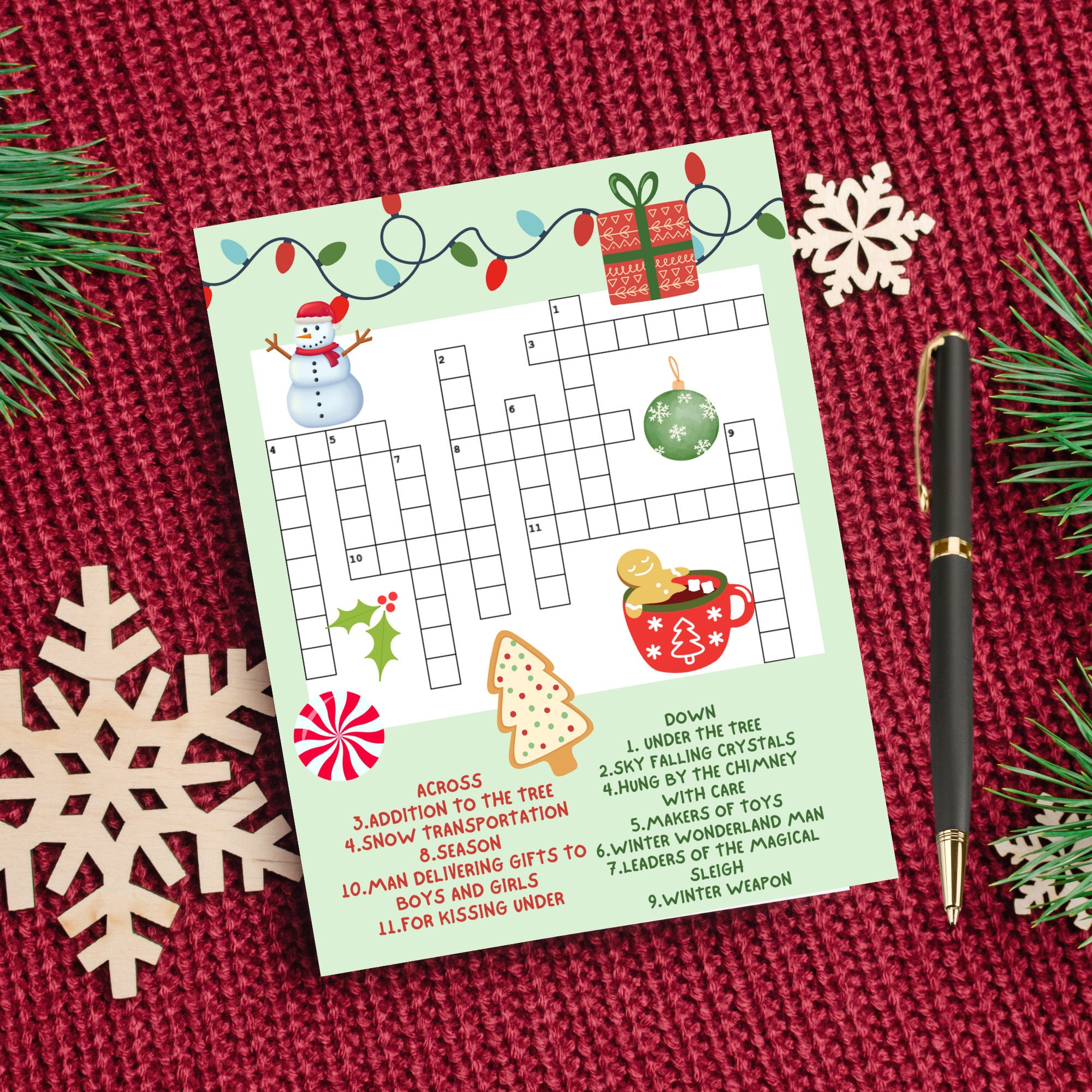 Christmas Activity Page Bundle, Holiday Activity Page Bundle, Printable ...