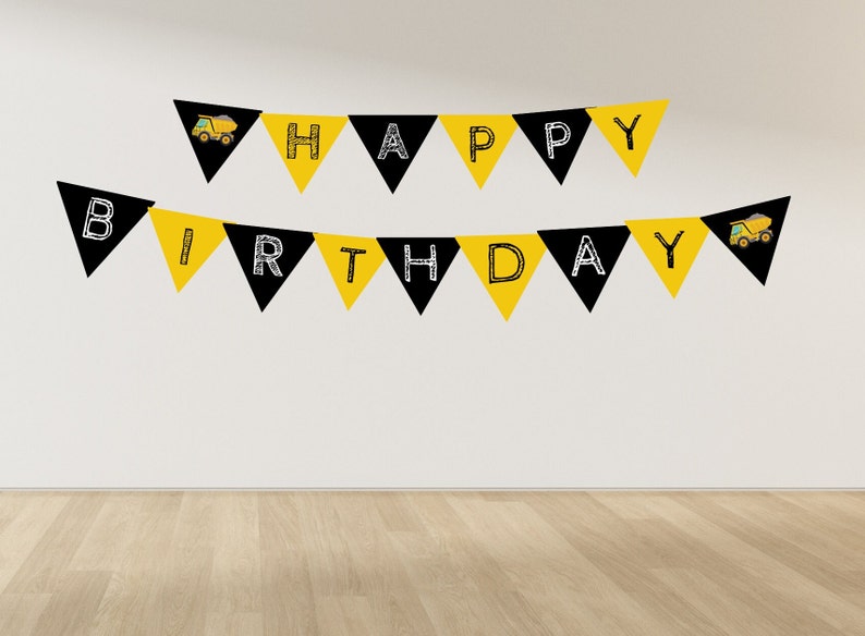 Construction Birthday Party Printable Bundle Svg Pdf Birthday