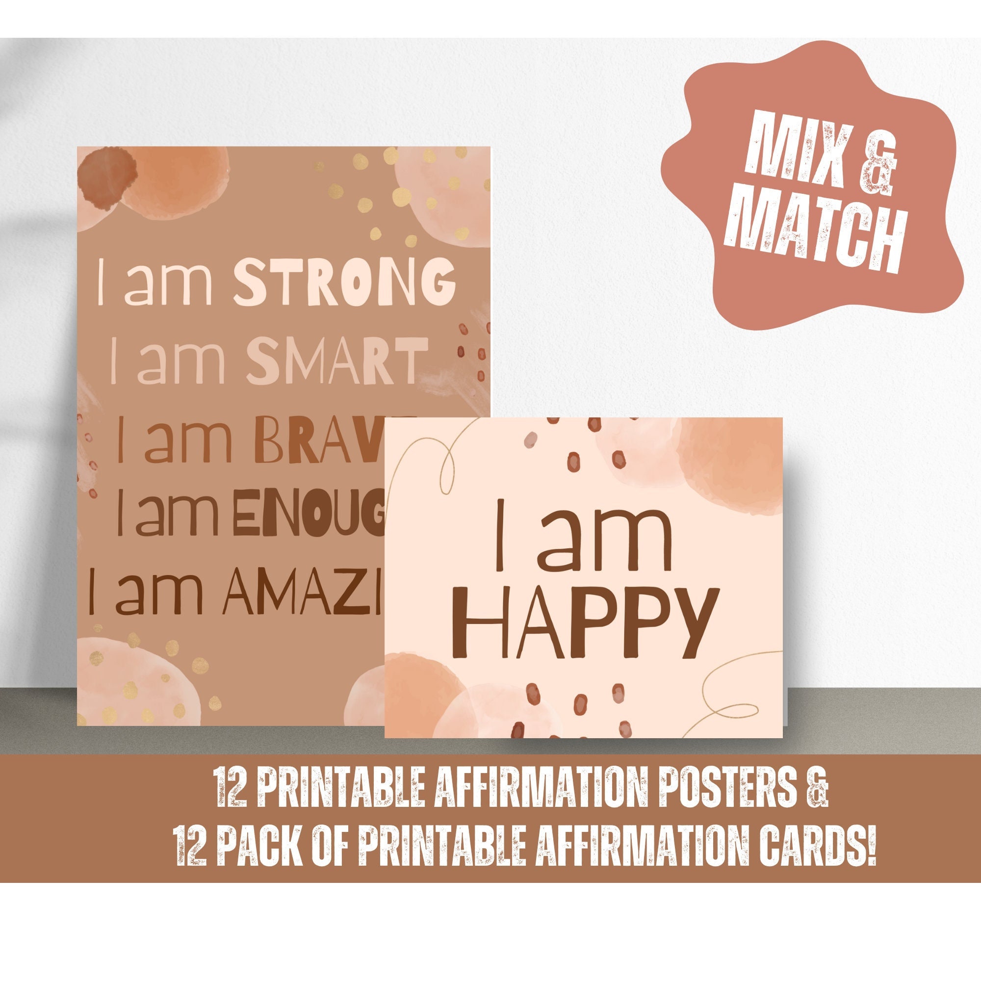 Kids Affirmation Cards Kids Affirmation Poster Bundle Affirmation Cards ...