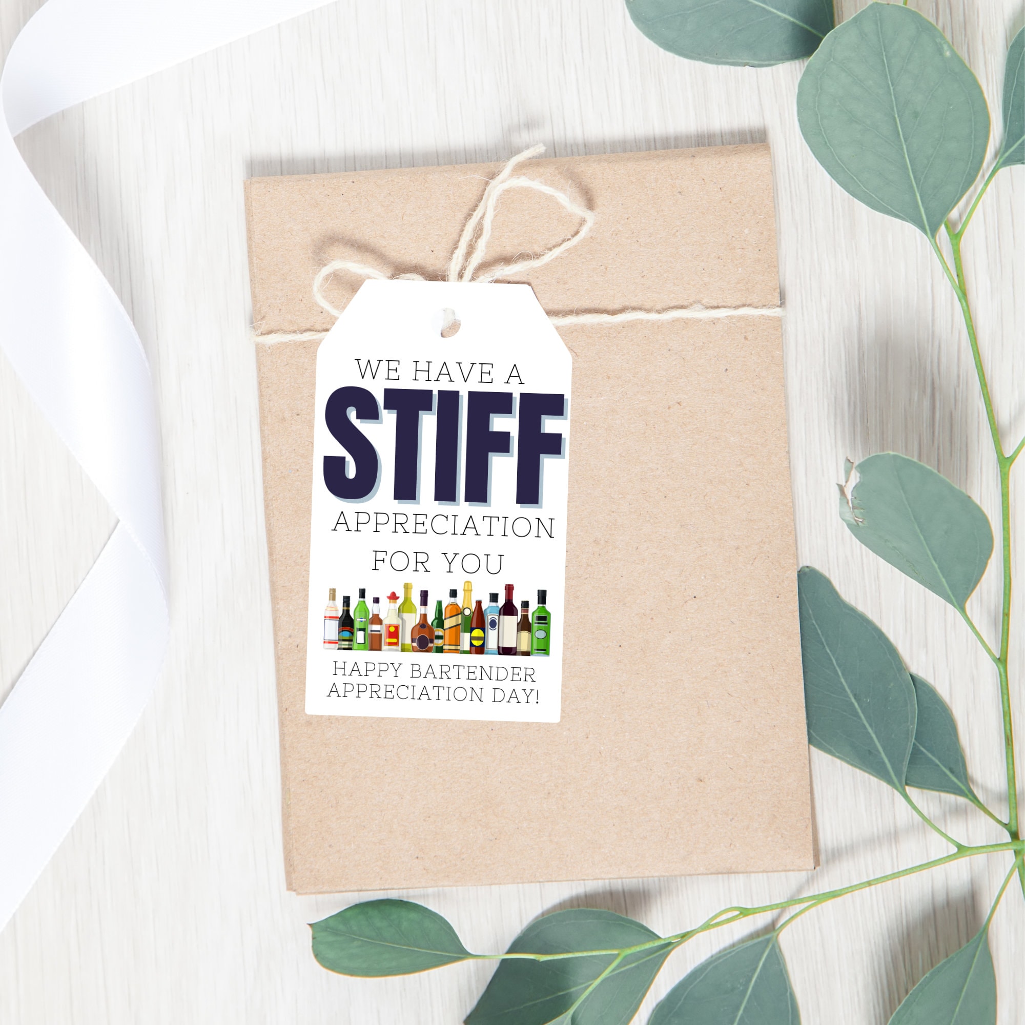 Bartender Appreciation Tags | Bartender Thank You Tags | Printable ...