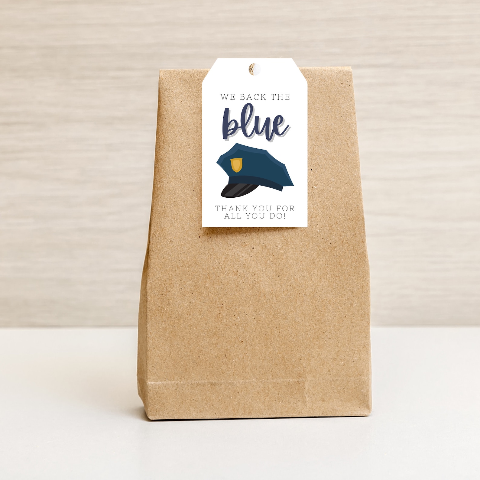 Police Officer Appreciation Tags | Police Thank You Tags | Printable ...