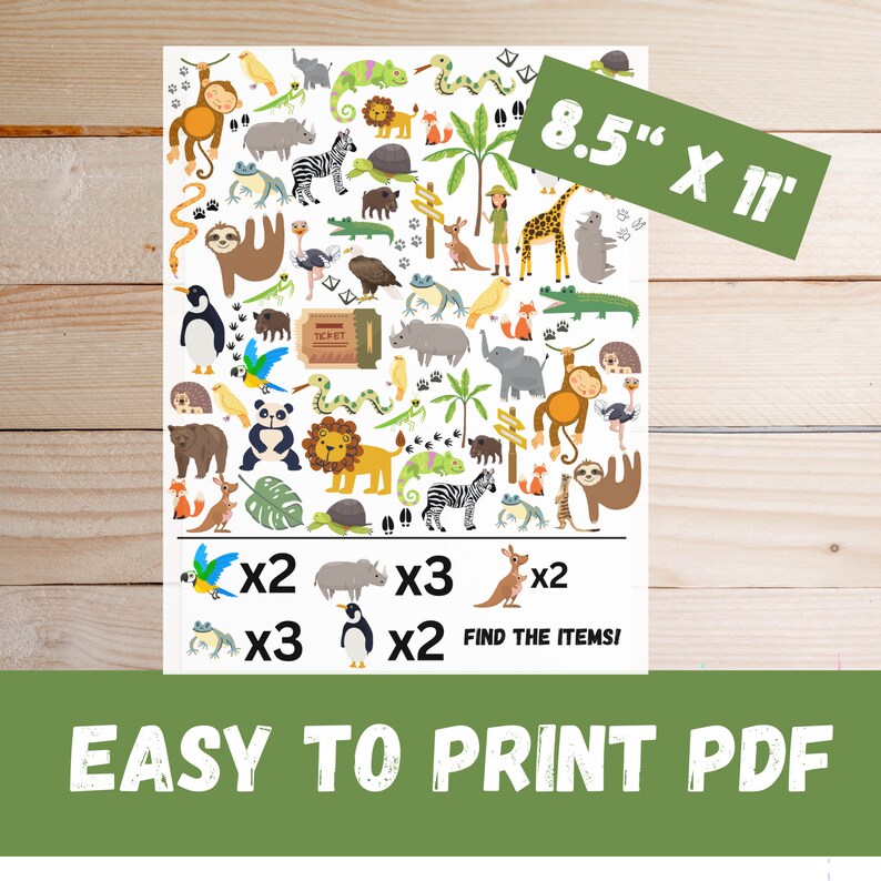I Spy Printable Activity Page Bundle, Holiday Activity Page Bundle ...