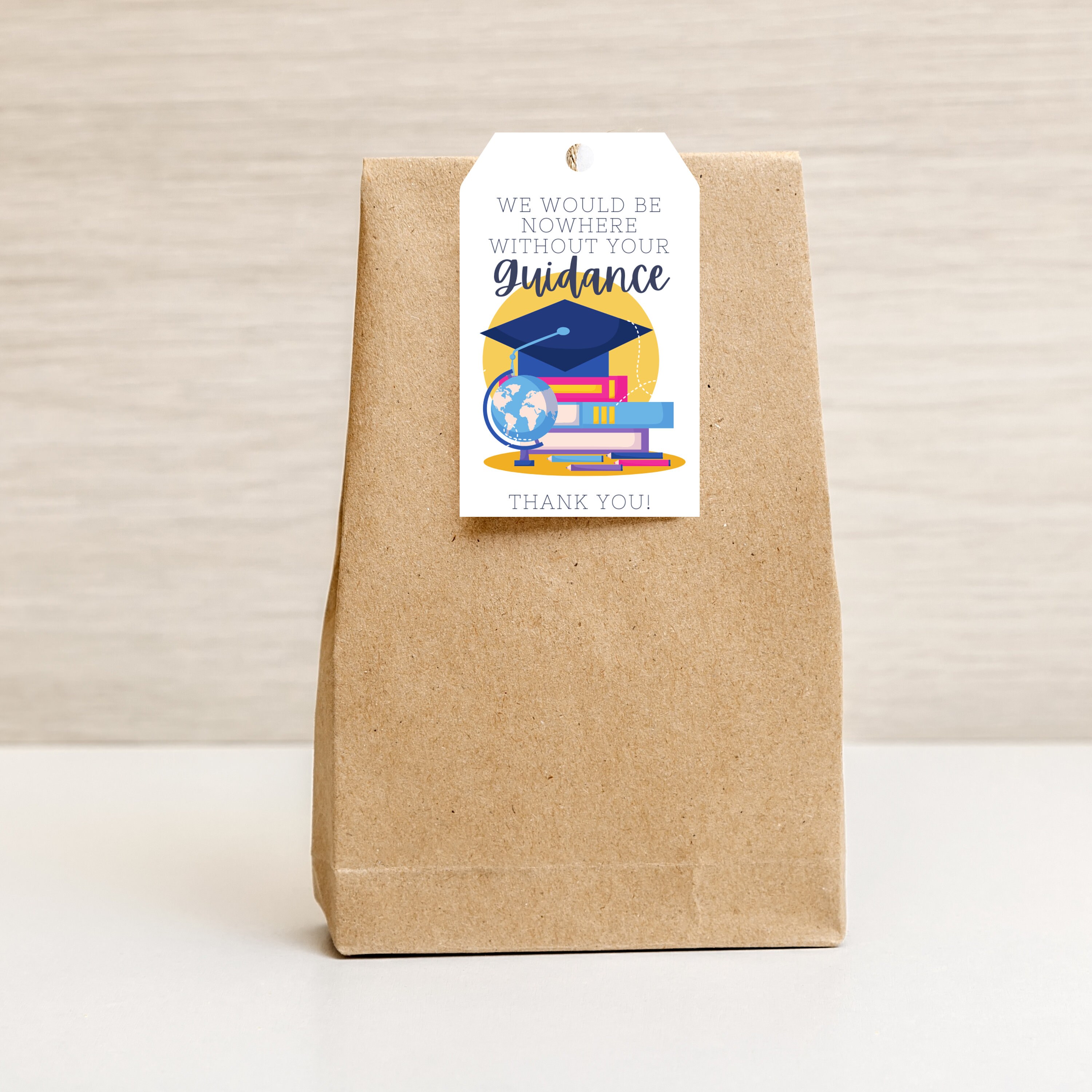 Counselor Appreciation Tags | Guidance Counselor Thank You Tags ...