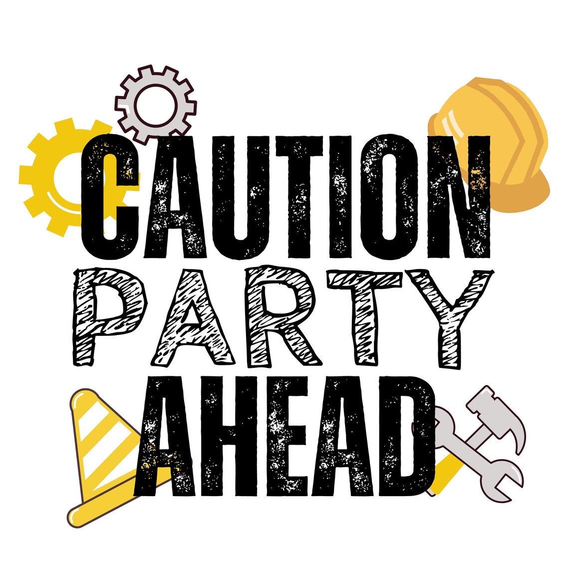 Construction Birthday Party Printable Bundle Svg Pdf Birthday