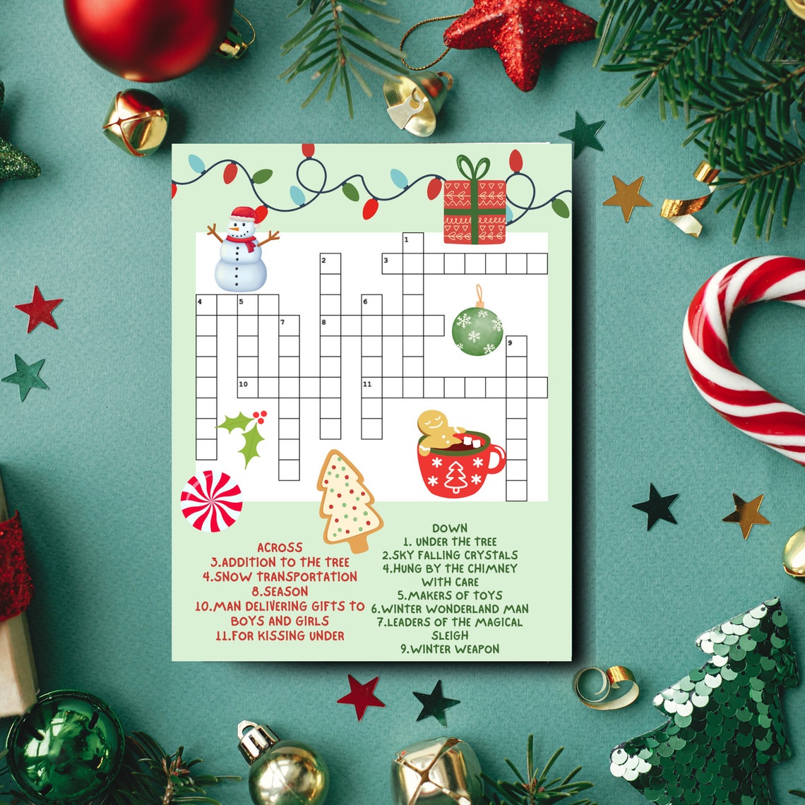 Christmas Activity Page Bundle, Holiday Activity Page Bundle, Printable ...