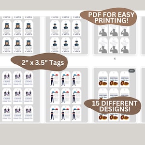 Police Officer Appreciation Tags | Police Thank You Tags | Printable ...