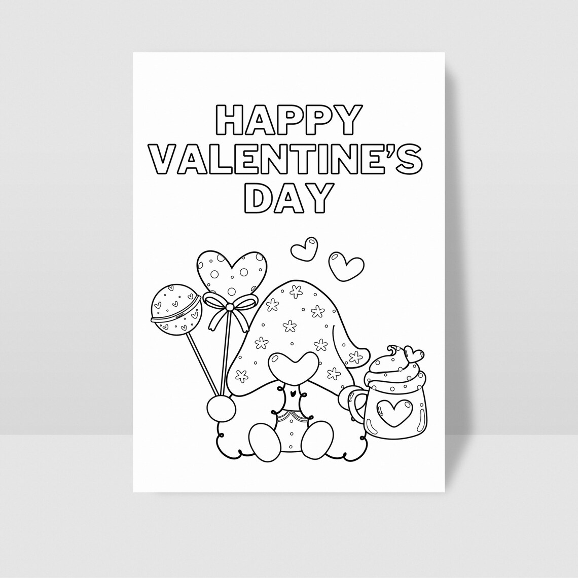 Valentine's Day Coloring Page Bundle, Valentine Coloring Page Bundle ...