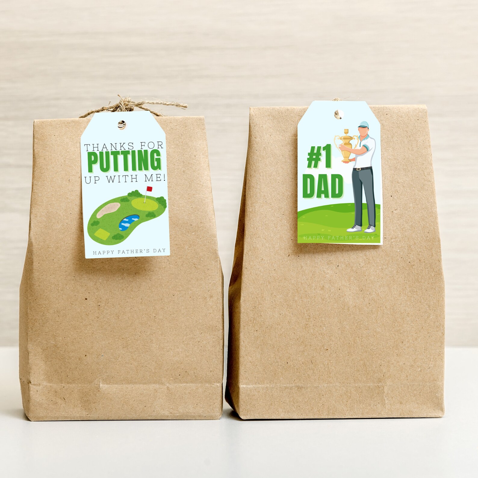 Golf Father's Day Tags | Printable Father's Day Tags | Father's Day ...