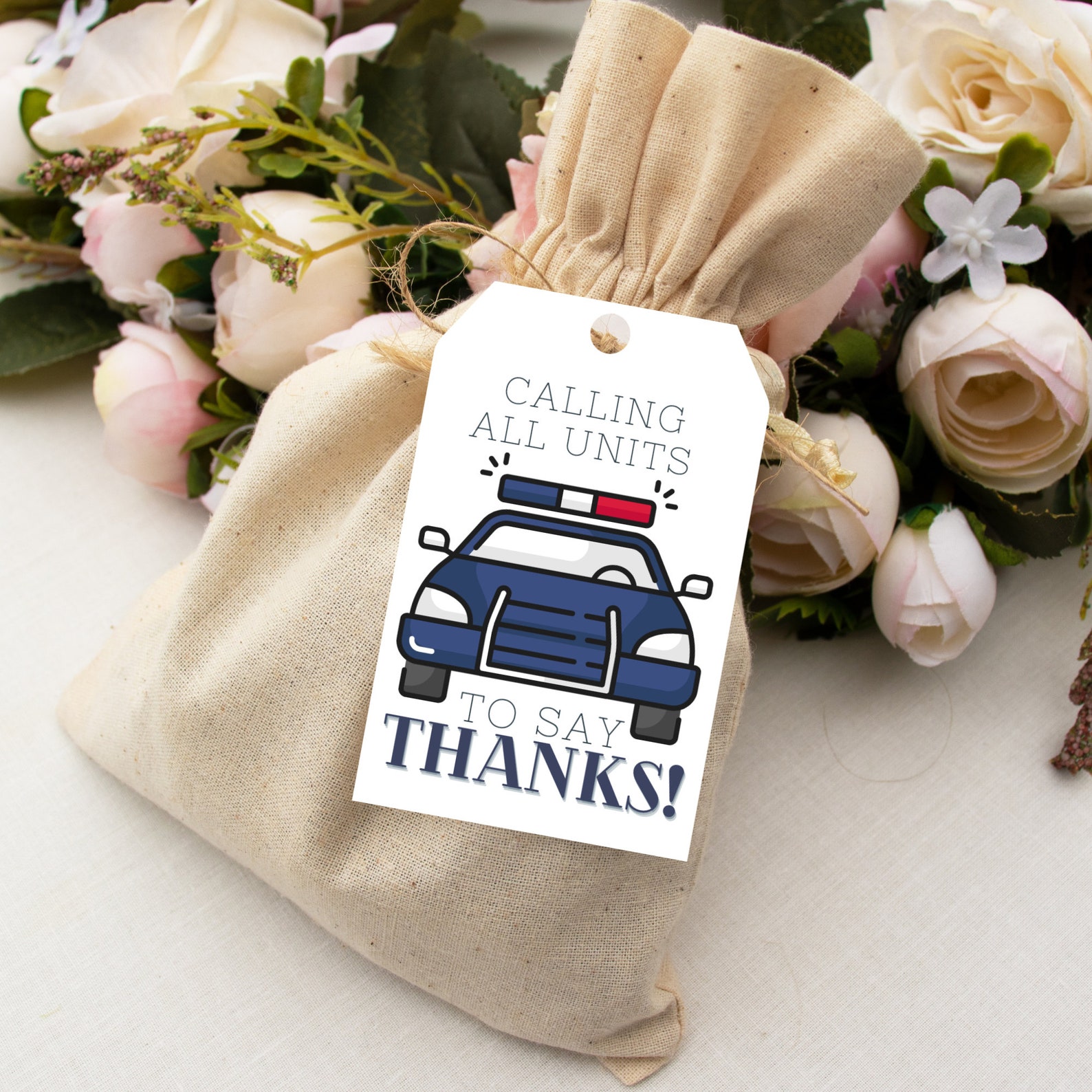 Police Officer Appreciation Tags | Police Thank You Tags | Printable ...