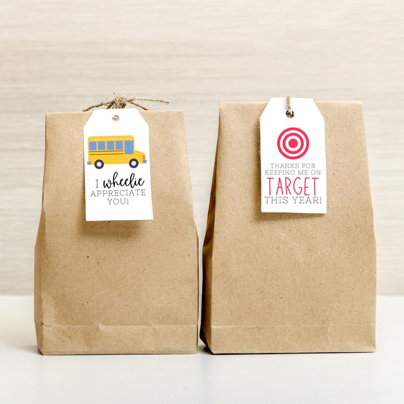 Teacher Appreciation Tags Teacher Thank You Tags Printable - Etsy